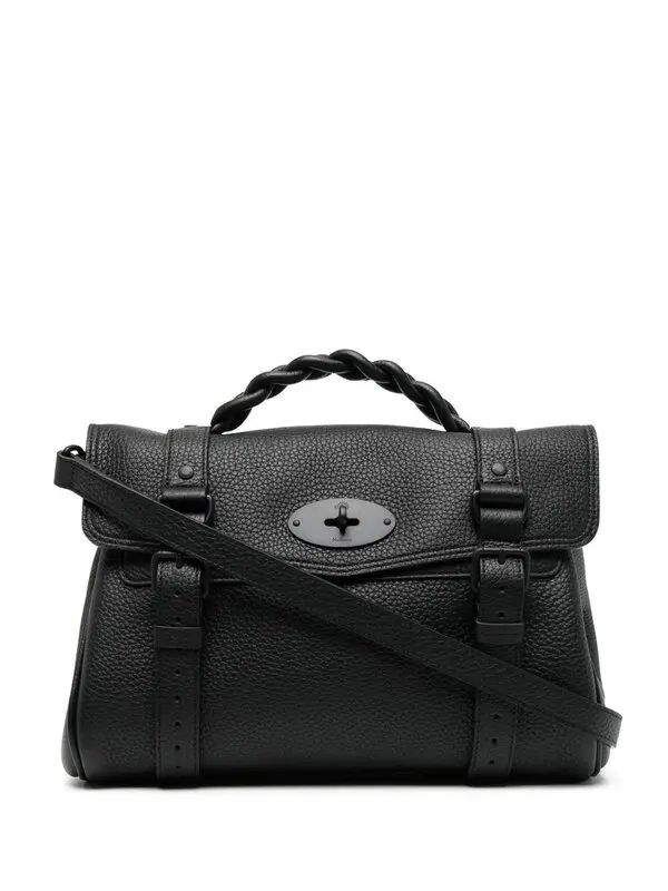 Mulberry Alexa Heavy Grain Satchel - Black