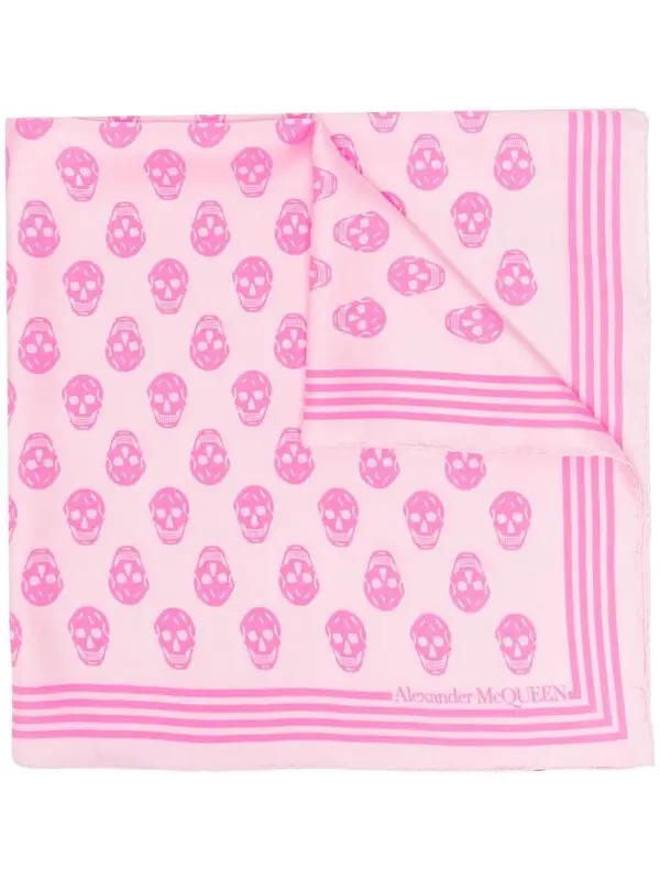 Alexander McQueen Skull-print Silk Scarf