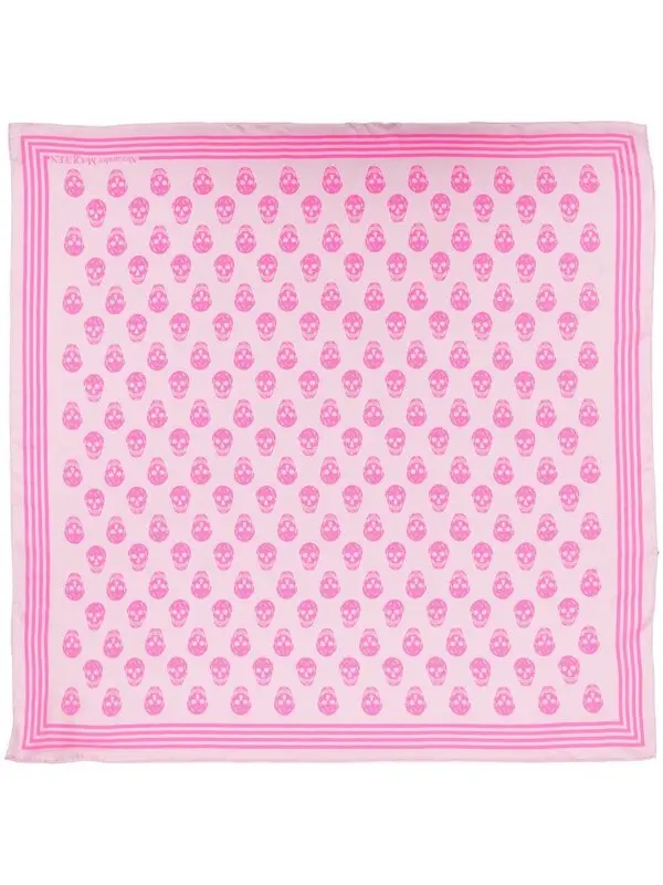 Alexander McQueen Skull-print Silk Scarf