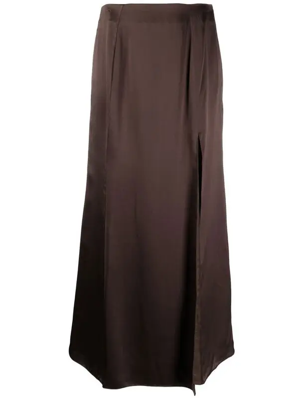 Bite Studios Side-slit Silk Skirt
