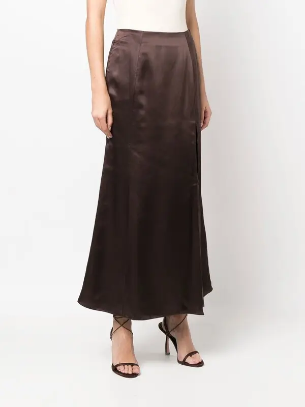 Bite Studios Side-slit Silk Skirt