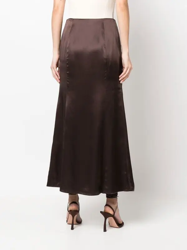 Bite Studios Side-slit Silk Skirt