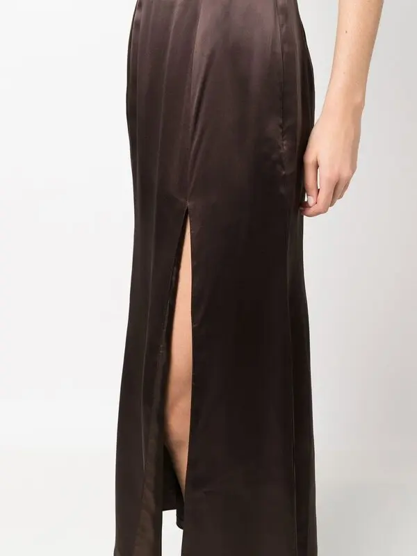 Bite Studios Side-slit Silk Skirt