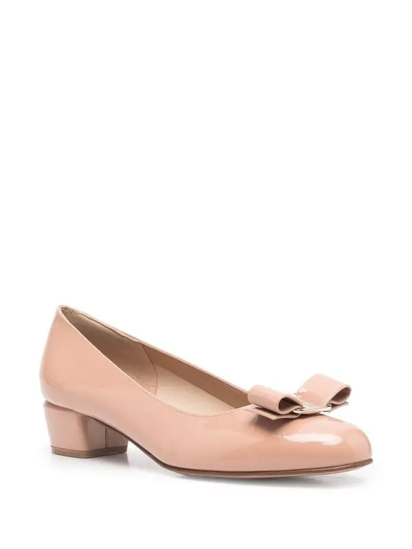 FERRAGAMO Vara Bow-detail Pumps - Neutrals