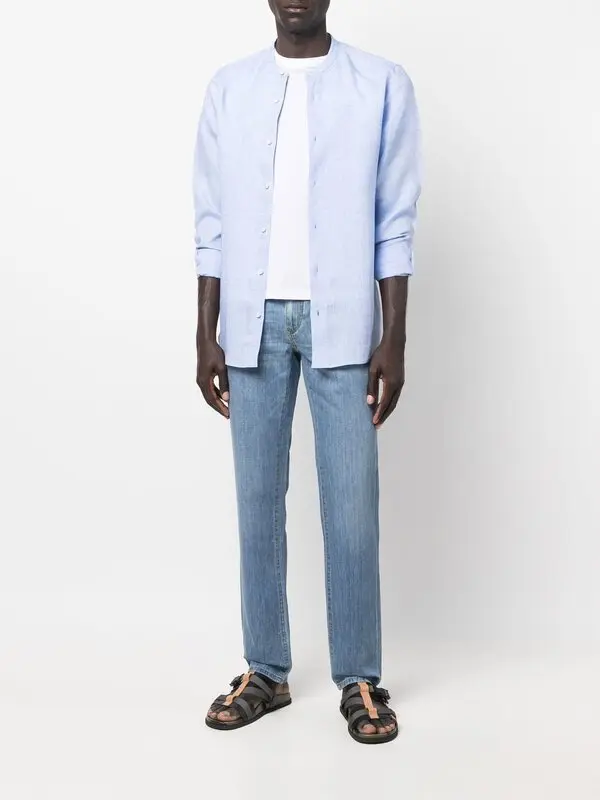 Zegna Stonewash Straight-leg Jeans