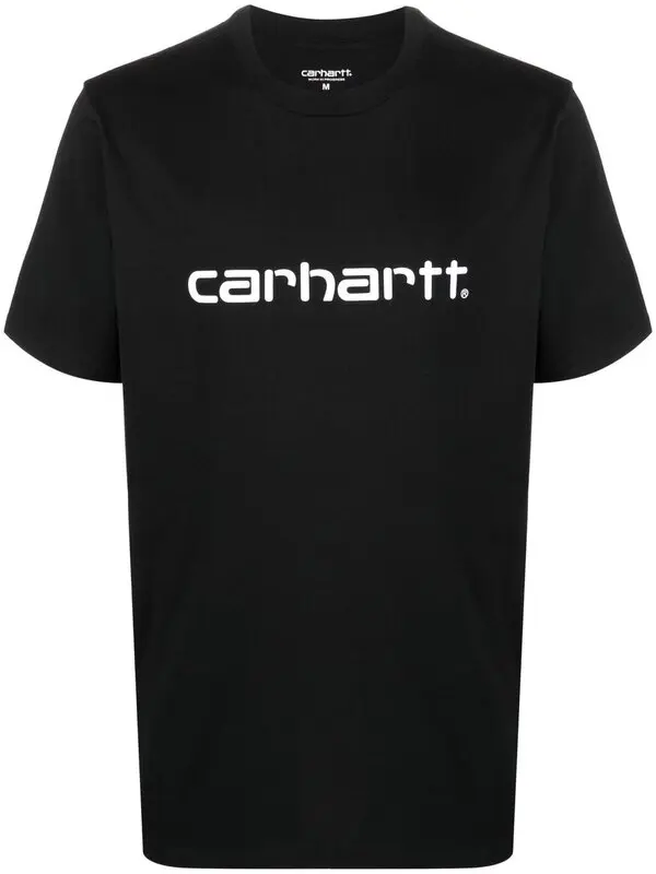 Carhartt Work In Progress Logo-print Crew-neck T-shirt - Black
