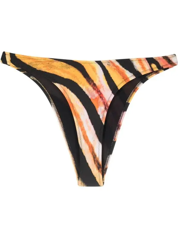 Roberto Cavalli Tiger Print Bikini Bottoms