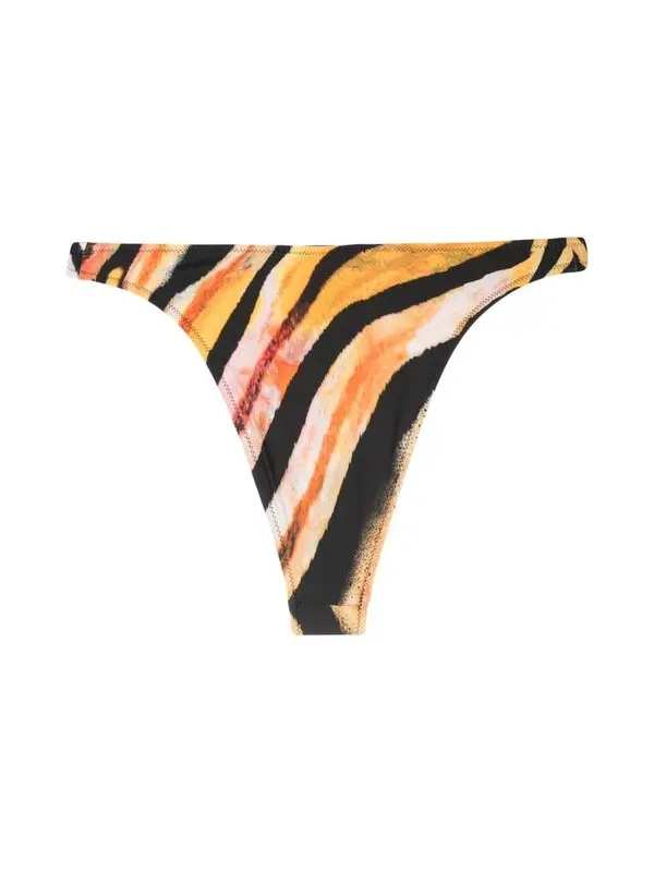 Roberto Cavalli Tiger Print Bikini Bottoms