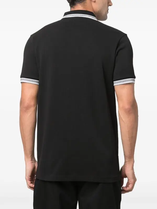 BOSS Embroidered-logo Cotton Polo Shirt - Black