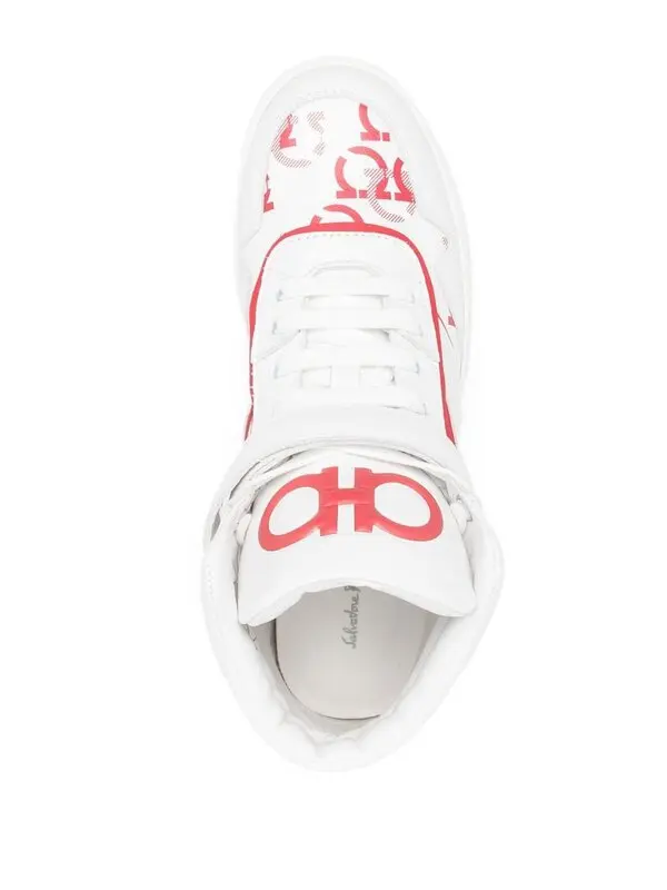 FERRAGAMO Noè High-top Leather Sneakers