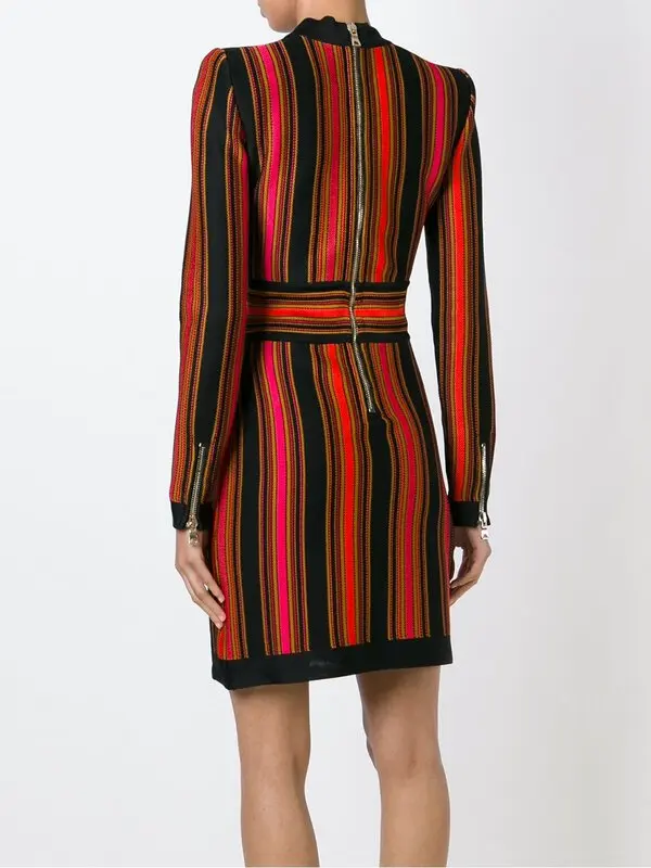 Balmain Striped Mini Dress