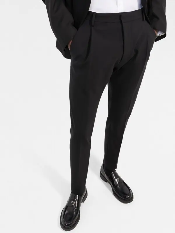 Dsquared2 Slim-cut Cropped Trousers - Black