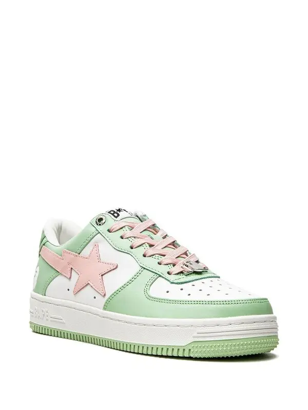 A Bathing Ape® Bape Sta Low-Top Sneakers - Green | Editorialist