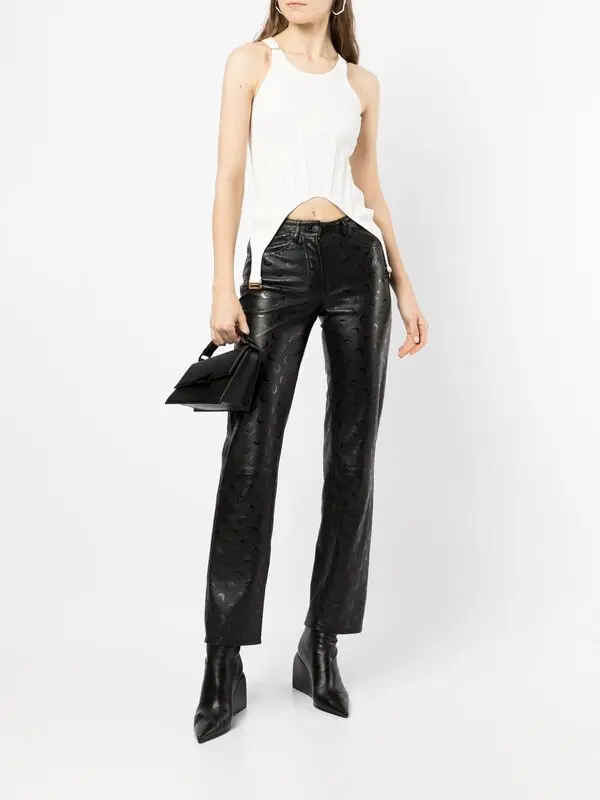 DION LEE Garter Corset Tank Top - White