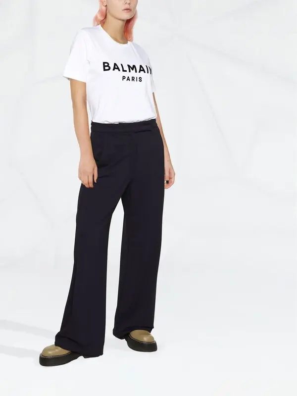 Balmain Logo-print Cotton T-shirt - White