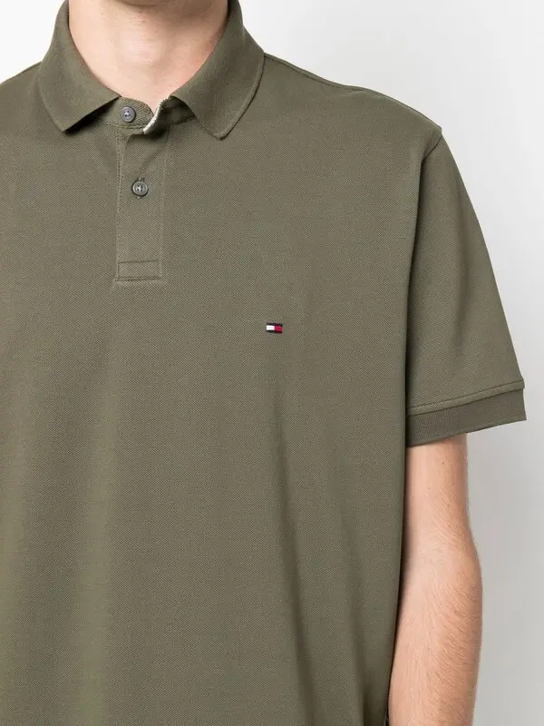 Tommy Hilfiger 1985 Logo-patch Piqué Polo Shirt - Green