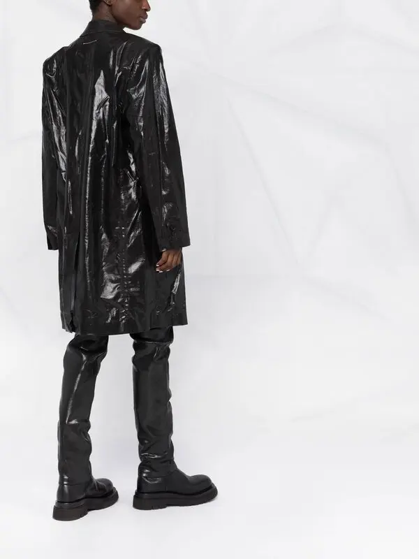 MAISON MARGIELA Coated Single-breasted Coat