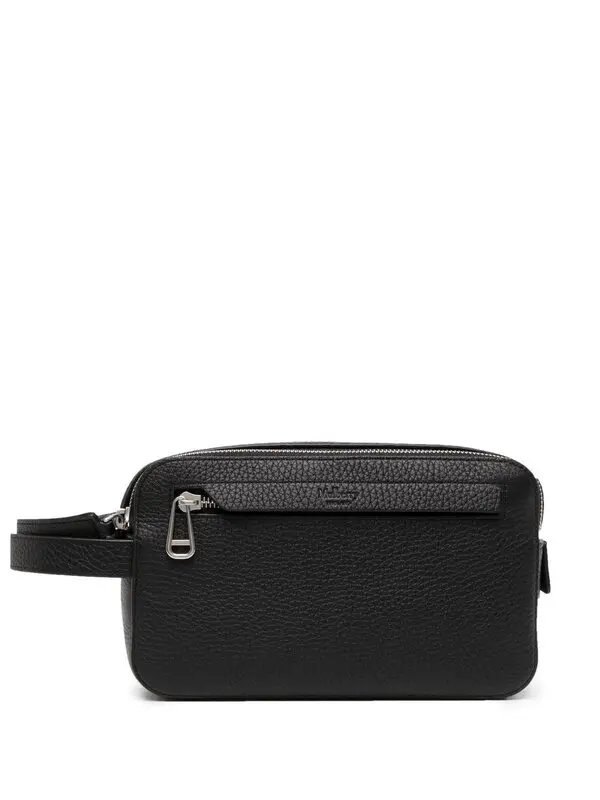 Mulberry Double-zip Leather Wash Bag - Black