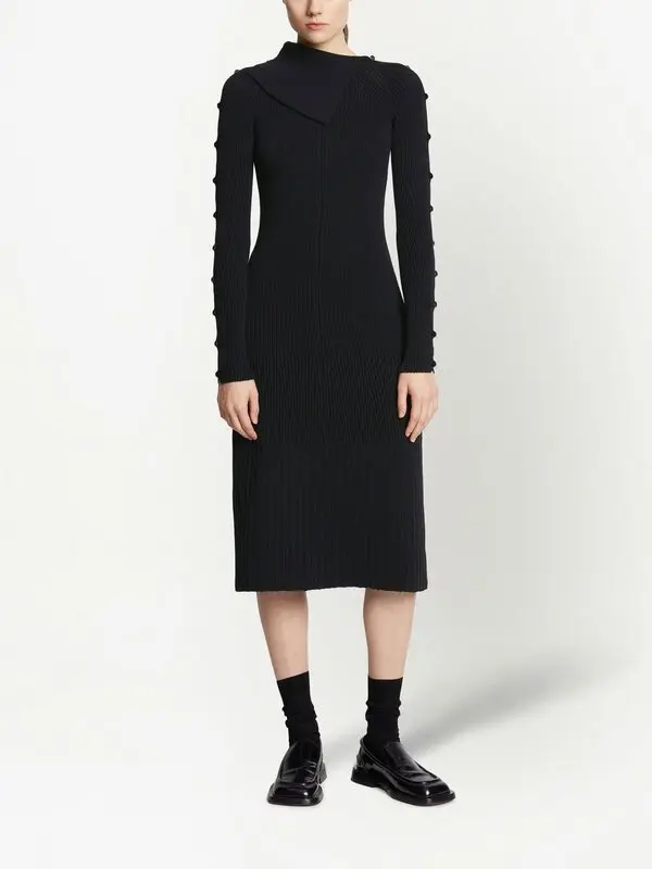 Proenza Schouler Micro-ribbed Midi Dress
