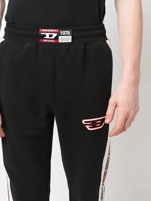 DIESEL Logo-patch Performance Track Pants