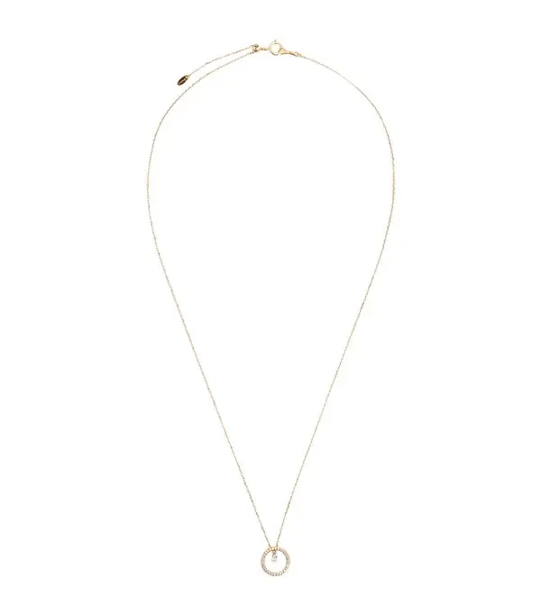 PERSEE Yellow And Diamond Commic Strip Necklace - Gold