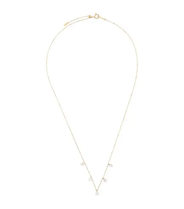 PERSEE Yellow And Diamond 5-stone Danaé Necklace - Gold