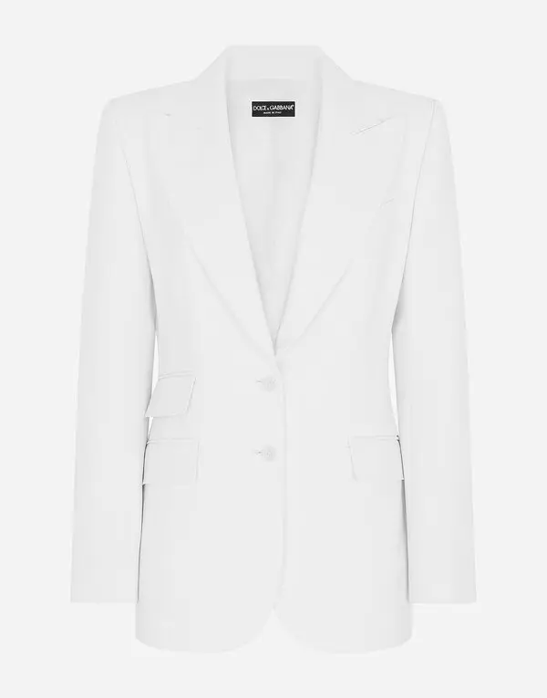 Dolce & Gabbana Single-breasted Woolen Turlington Blazer