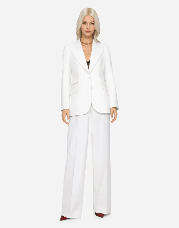 Dolce & Gabbana Single-breasted Woolen Turlington Blazer