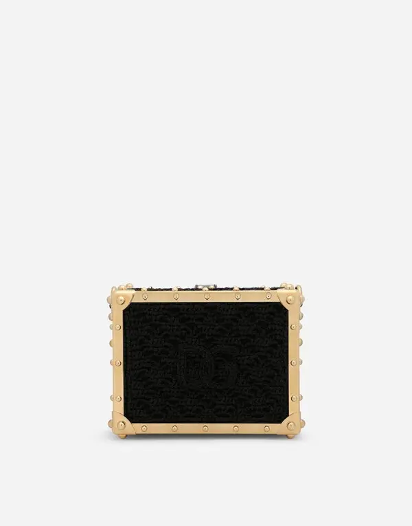 Dolce & Gabbana Raffia Crochet Dolce Box Bag