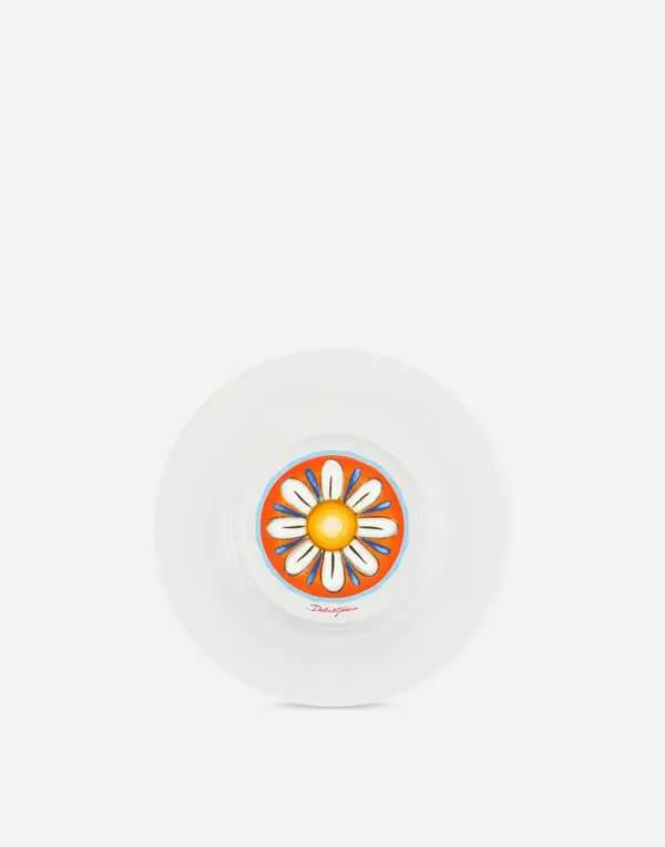 Dolce & Gabbana Set 2 Bread Plates In Fine Porcelain - Multicolor