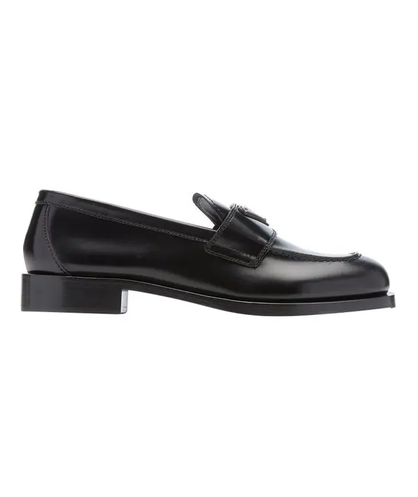 Prada Leather Loafers - Black