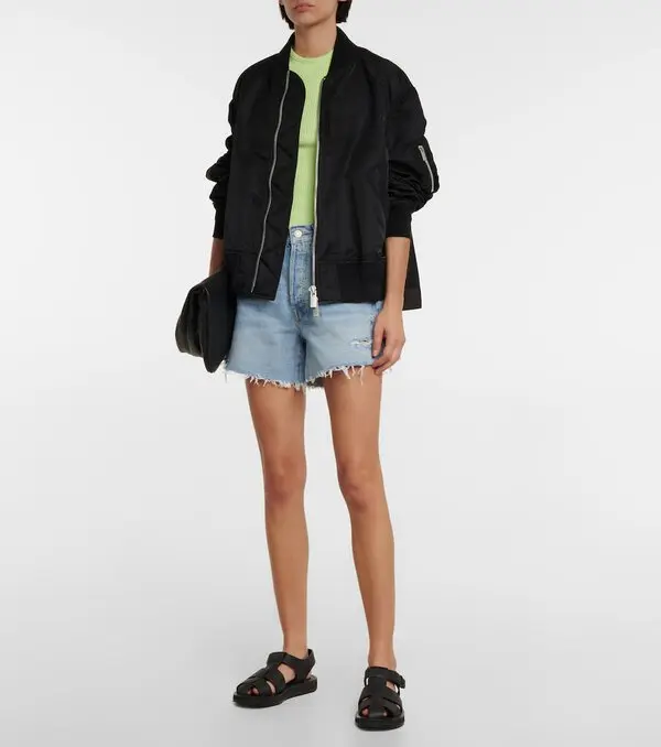 AGOLDE Parker Mid-rise Denim Shorts