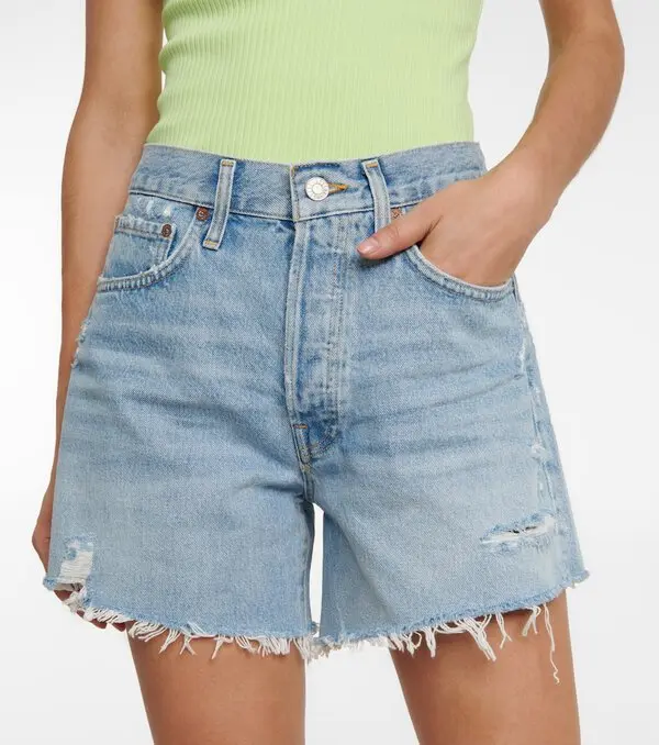 AGOLDE Parker Mid-rise Denim Shorts