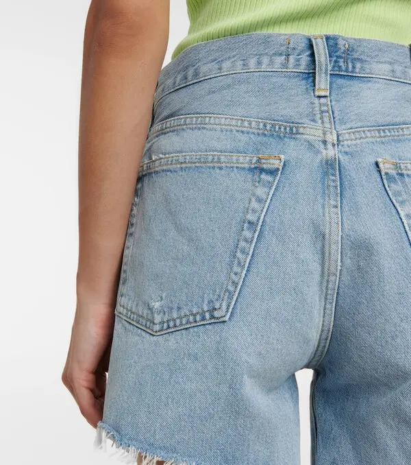 AGOLDE Parker Mid-rise Denim Shorts