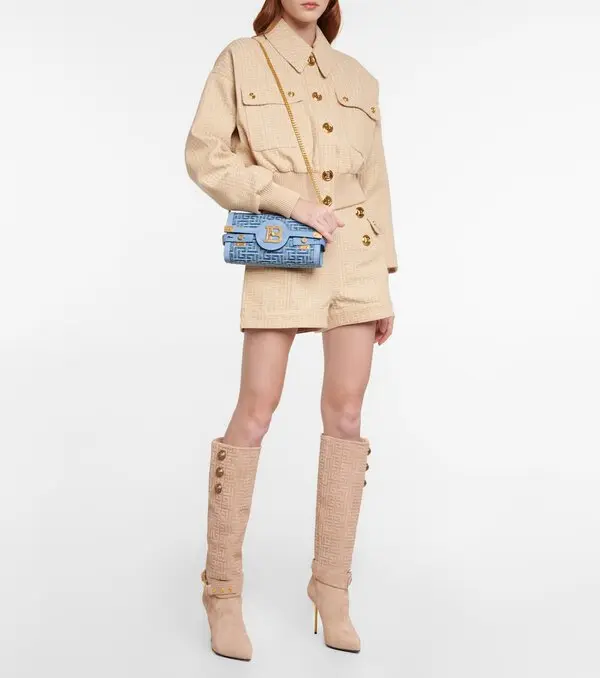 Balmain Robin Suede Knee-high Boots