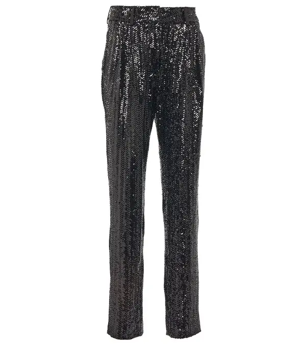 BLAZÉ MILANO Sequined Trousers - Black