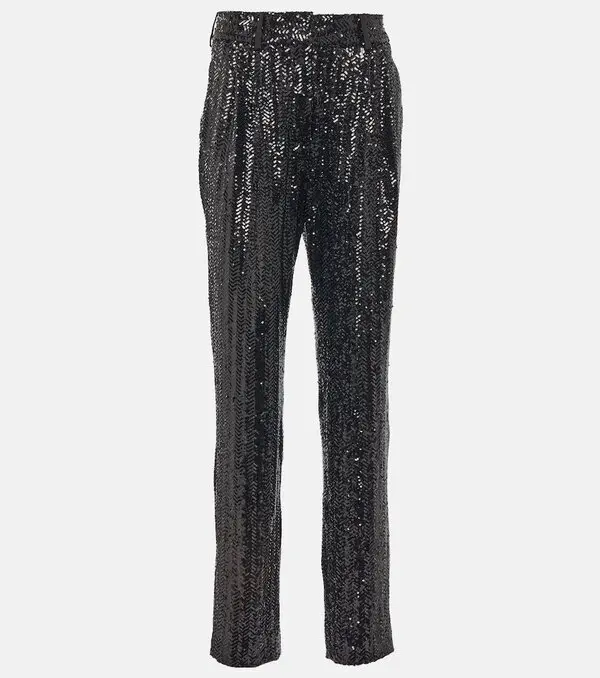 BLAZÉ MILANO Sequined Trousers - Black