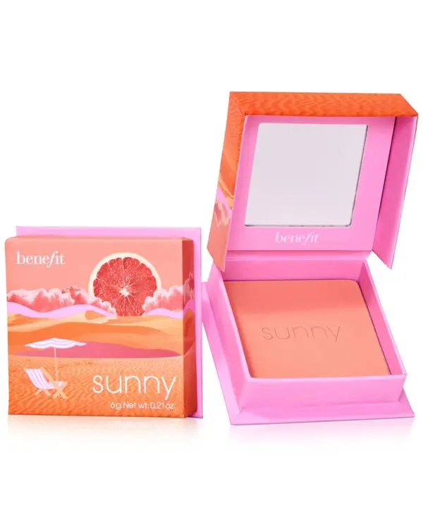 BENEFIT COSMETICS Wanderful World Silky-soft Powder Blush - Sunny (coral)