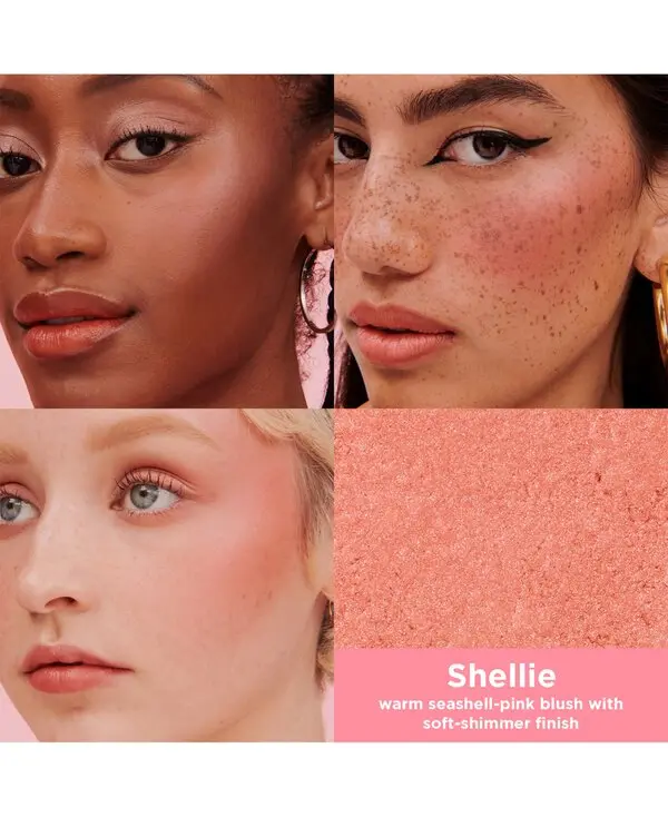 BENEFIT COSMETICS Wanderful World Silky-soft Powder Blush Mini - Shellie Mini
