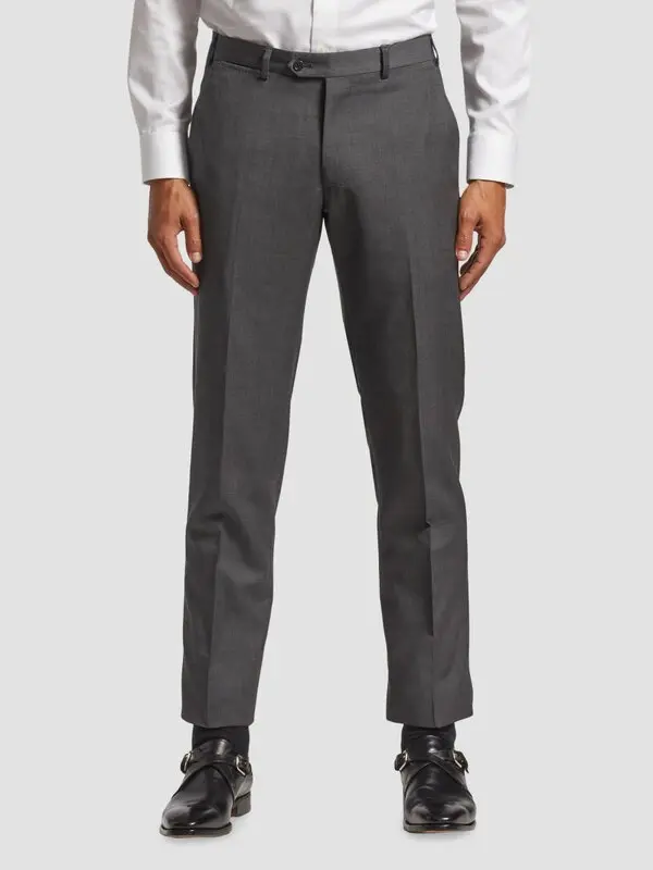 Emporio Armani Virgin Wool Slim-fit Pants