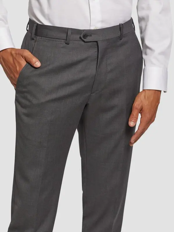 Emporio Armani Virgin Wool Slim-fit Pants