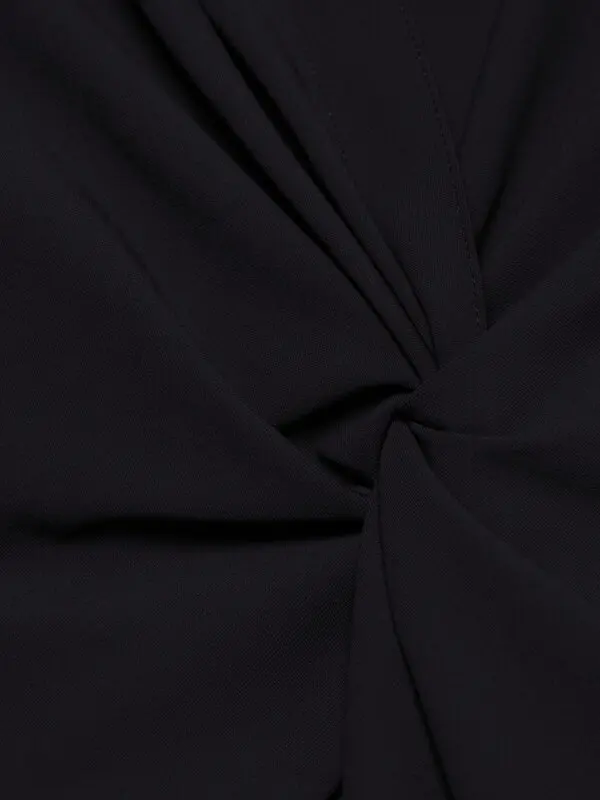 Cinq À Sept Mckenna Knot-front Shirtdress - Black