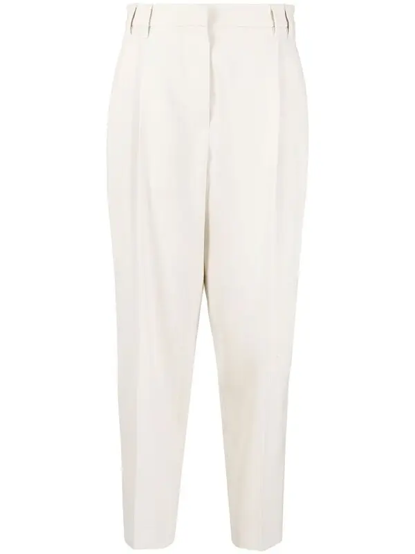 Brunello Cucinelli High-waisted Tailored Trousers