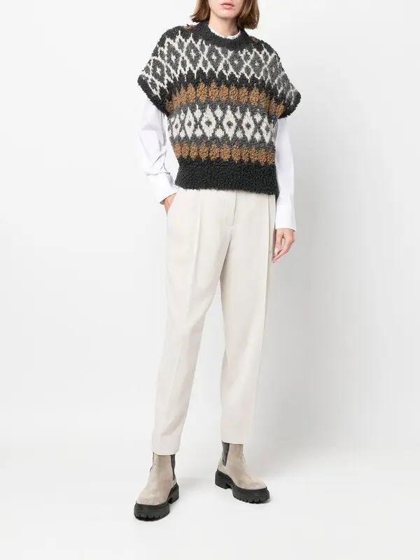 Brunello Cucinelli High-waisted Tailored Trousers