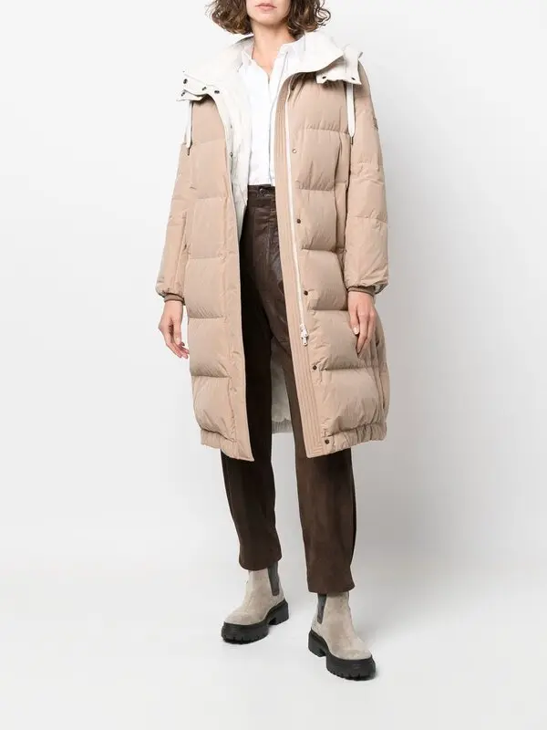 Brunello Cucinelli Drawstring Hood Padded Coat