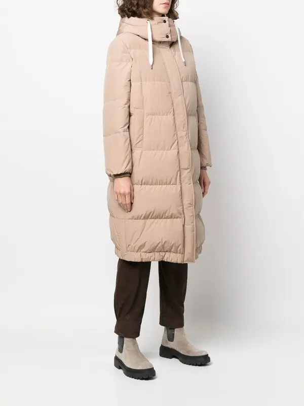 Brunello Cucinelli Drawstring Hood Padded Coat