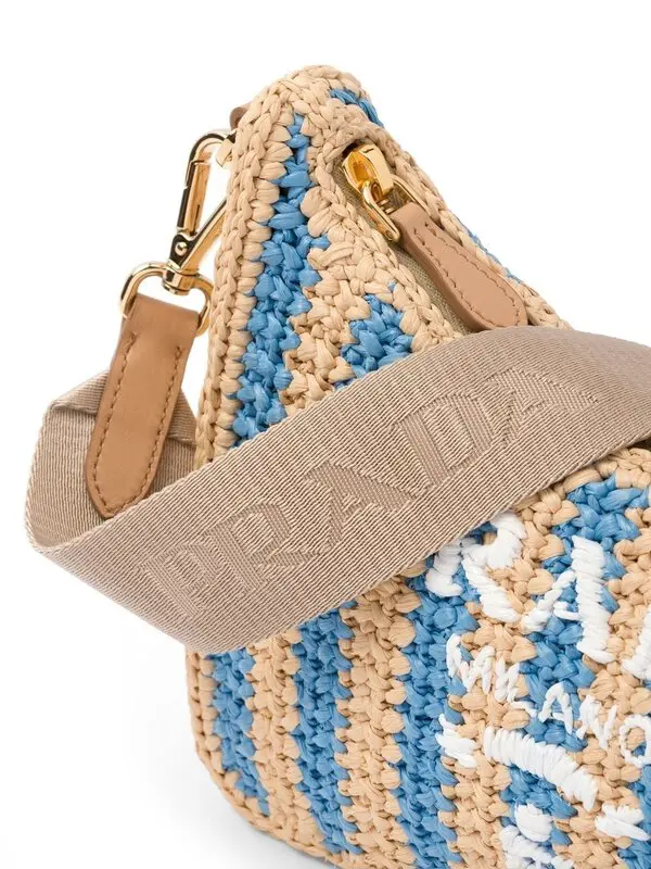 Prada Re-edition 2005 Crochet-knit Shoulder Bag
