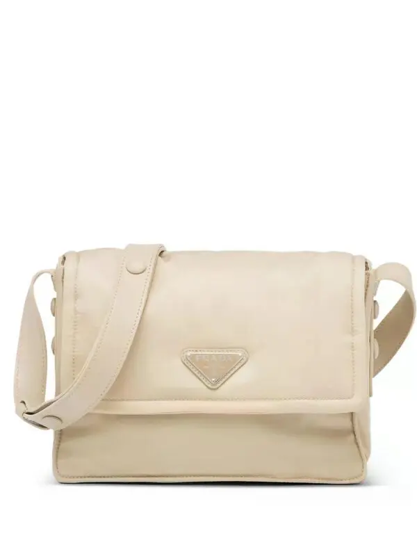 Prada Small Traveller Shoulder Bag - Neutrals