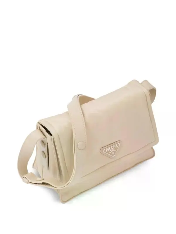 Prada Small Traveller Shoulder Bag - Neutrals