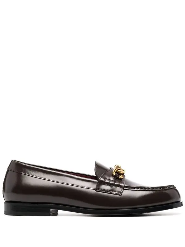 Valentino Garavani Vlogo Leather Loafers